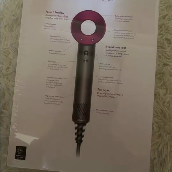 Dyson | Accessories | Dyson Supersonic Hair Dryer In Pink And Gray ...